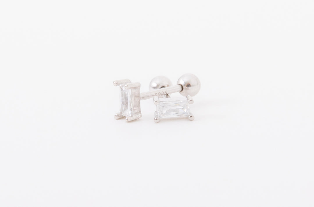 Rectangle Diamond Screwbacks – Hey June